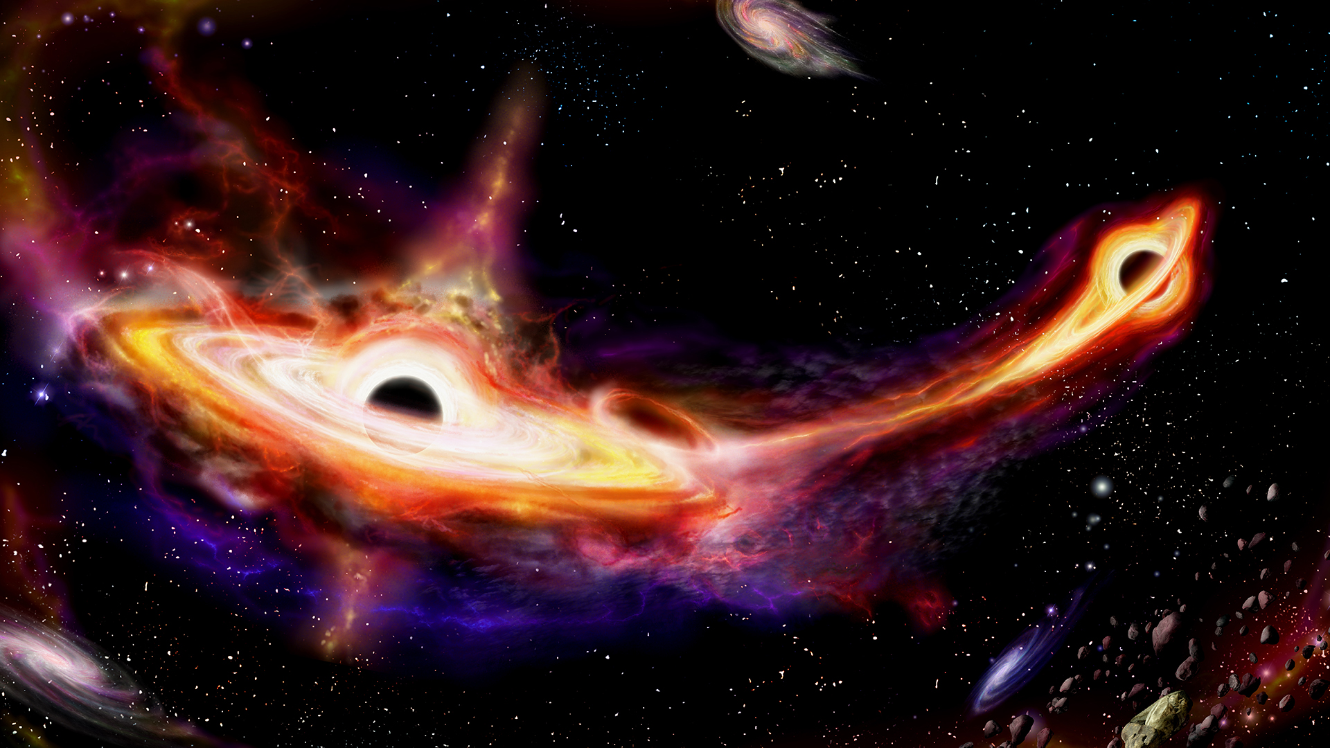 Collision Of Two Black Holes