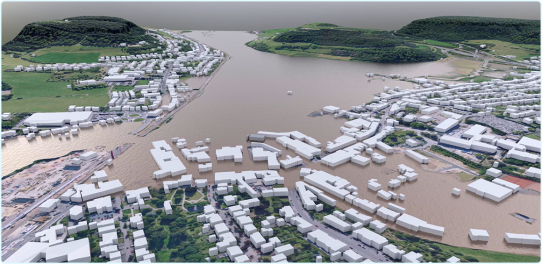 SafeCity: A detailed flood modelling solution for urban areas
